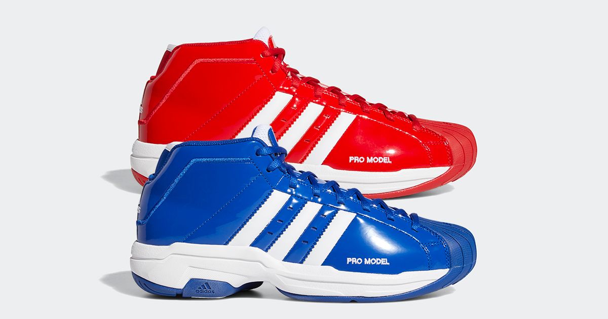 Available Now // adidas Pro Model 2G in “Scarlett” and “Team Royal ...