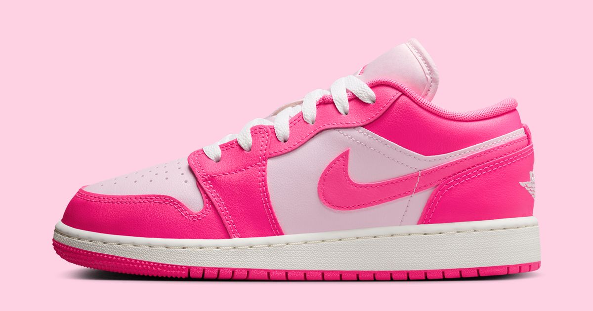The Big Kid's Air Jordan 1 Low 'Pink Foam' is Available Now | House of ...