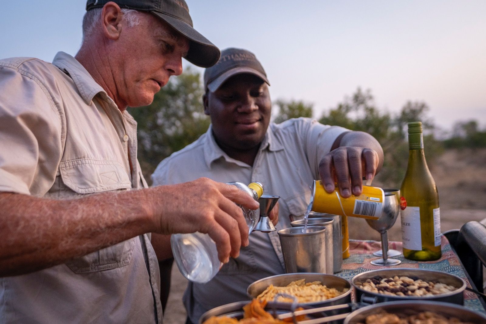 Sundowner Snacks on Game Drive