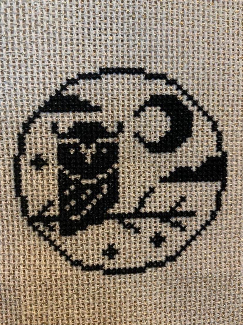 Moonlit Owl Cross Stitch Pattern · Wild Violet Cross Stitch