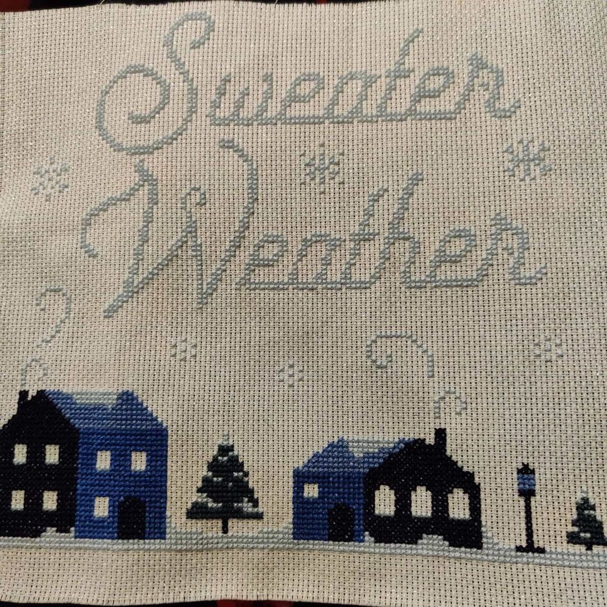 Sweater Weather Cross Stitch Pattern · Wild Violet Cross Stitch