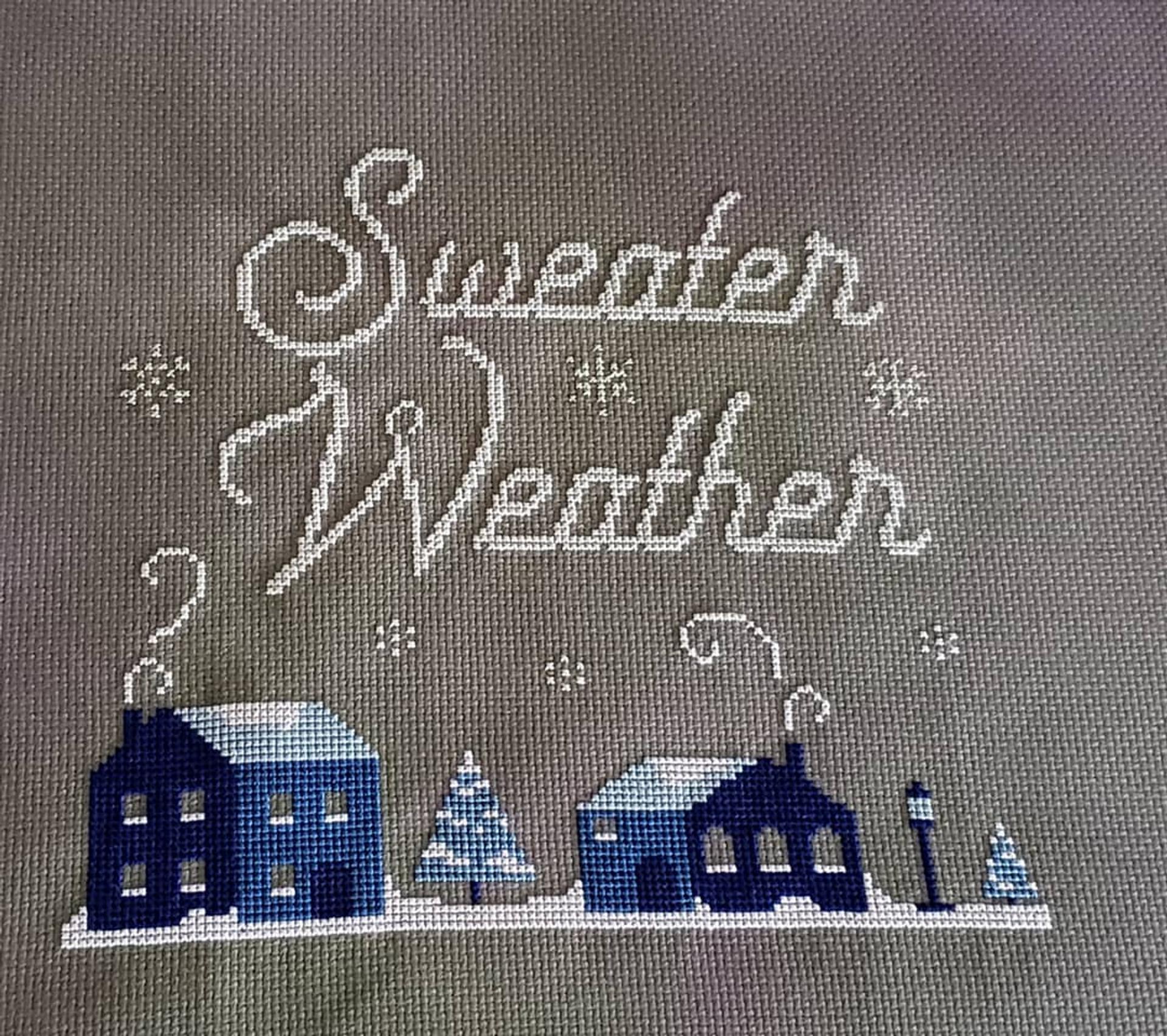 Winter Wisp Alphabet Cross Stitch Pattern · Wild Violet Cross Stitch