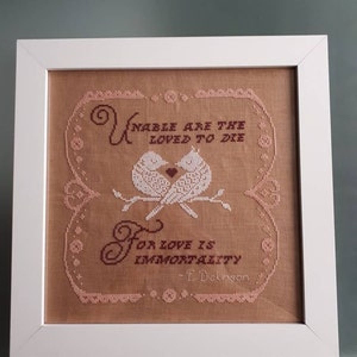 Emily Dickinson Birds Cross Stitch Pattern · Wild Violet Cross Stitch