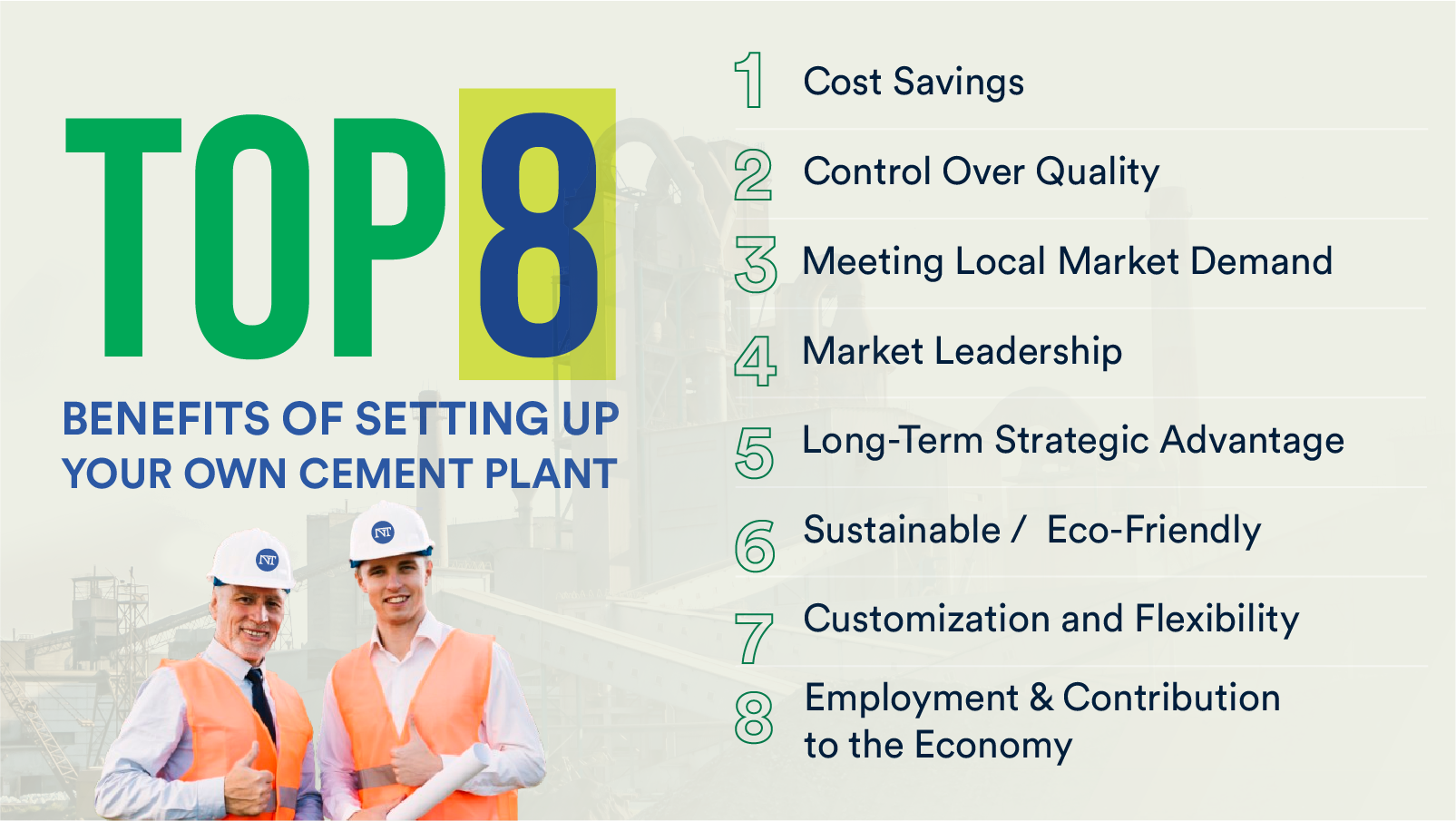 Top 8 Benefits of Setting Up Your Own Cement Plant | Maximize Profitability