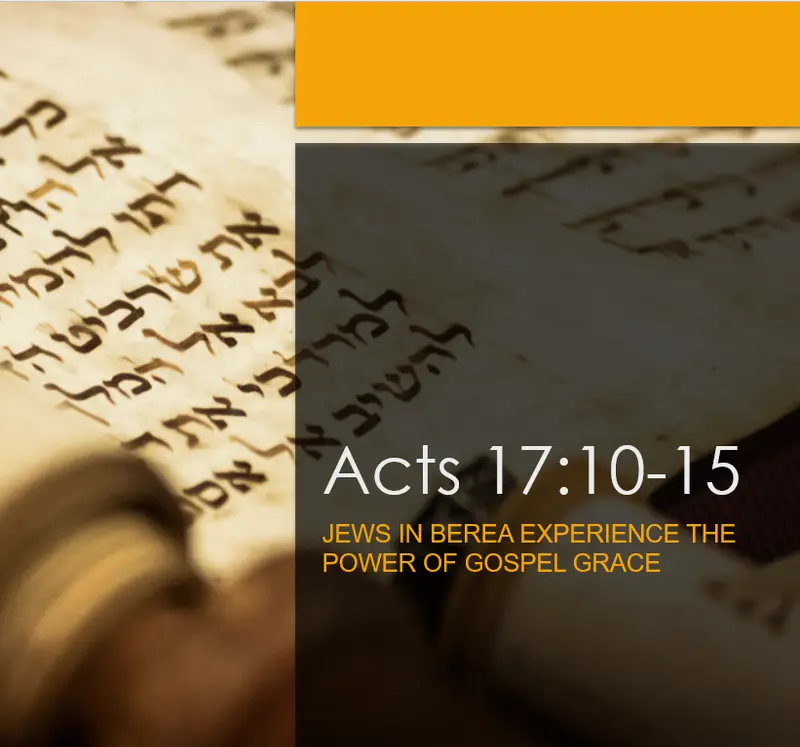 Acts 17:10-15 | Nor'wood Bible Church