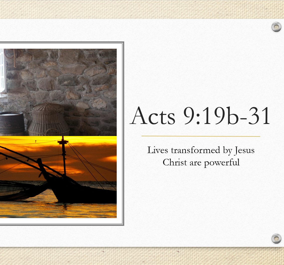 Acts 9:19b-31 | Nor'wood Bible Church