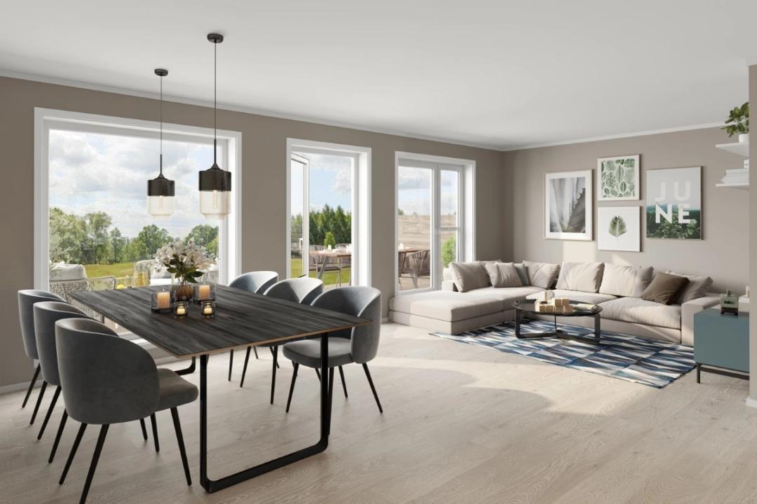 Solenga - Neptun: 6 flotte og romslige rekkehus over 2 plan | Blink Hus