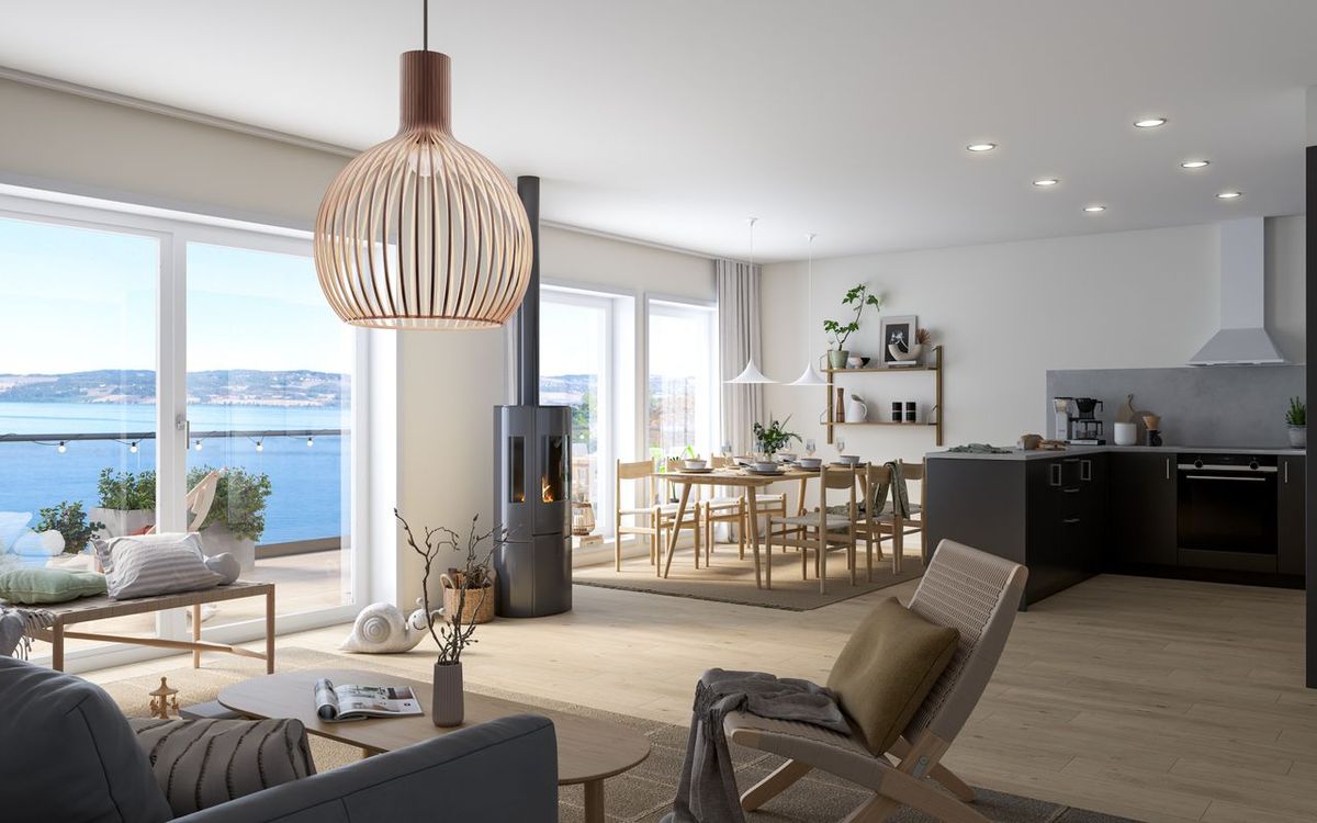 Rekkehus A 64 – Famileboliger i idylliske Smørvika | Nordbohus