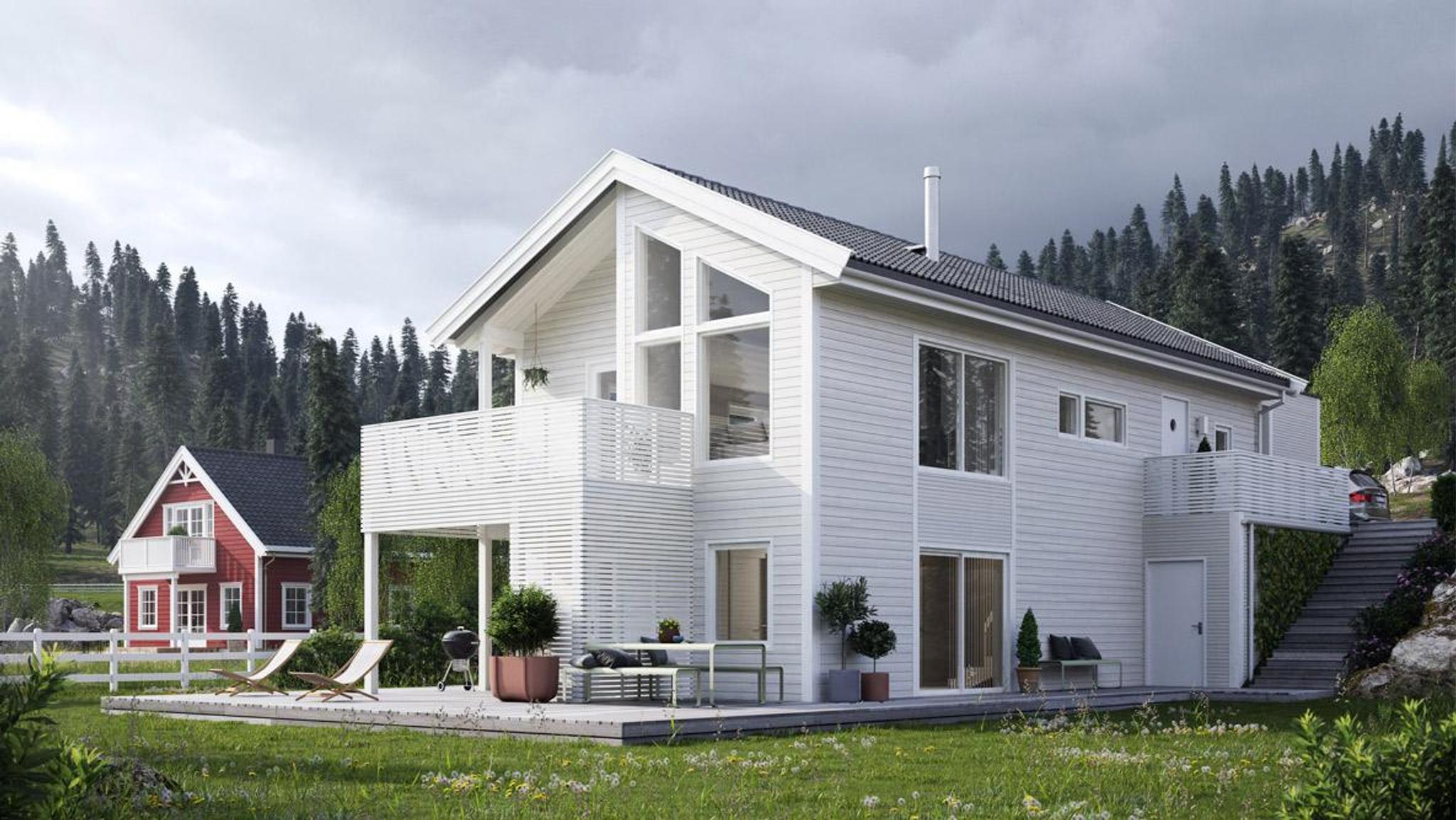 Hvordan utnytte skrå tomt | Nordbohus