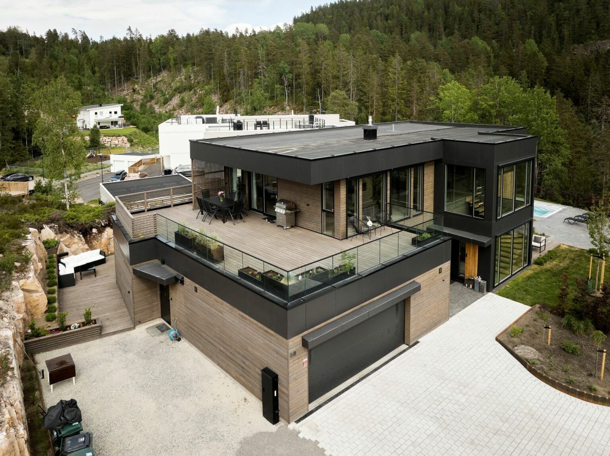 Unik enebolig på toppen av Reistad i Lier kommune | Systemhus
