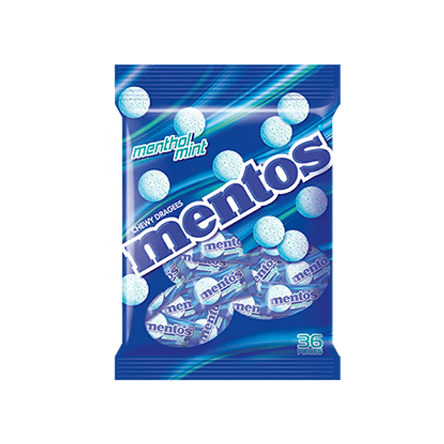 Mentos Menthol Mint 36p Bag | Mentos Malaysia