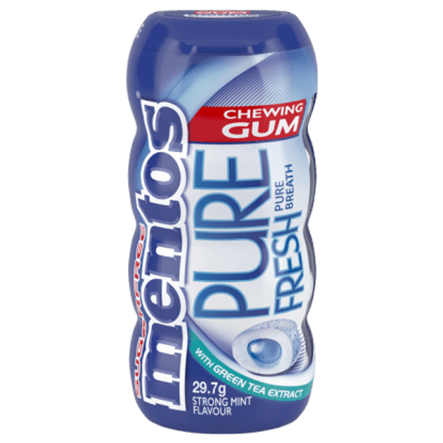 Mentos Pure Fresh Gum Strong Mint Pocket Bottle | Mentos Malaysia