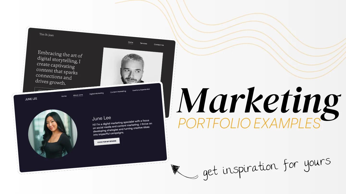 24 Marketing Portfolio Examples to Get You Inspired