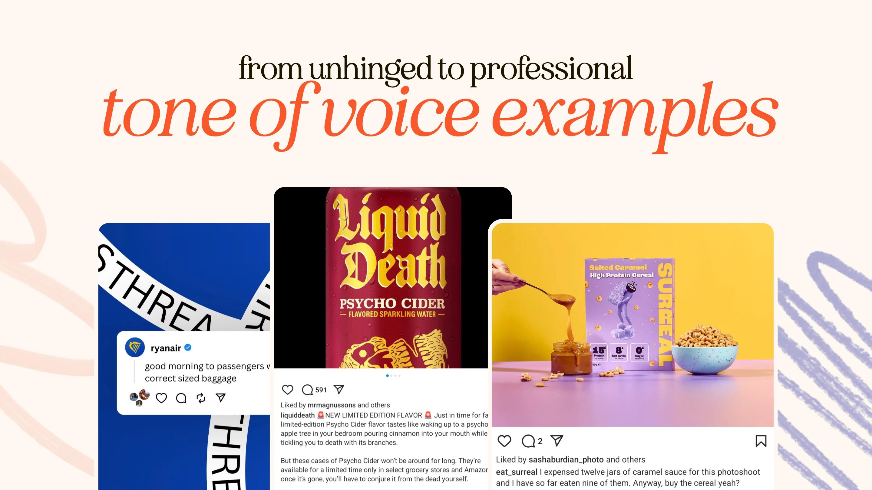22 Tone of Voice Examples: From Unhinged to Professional