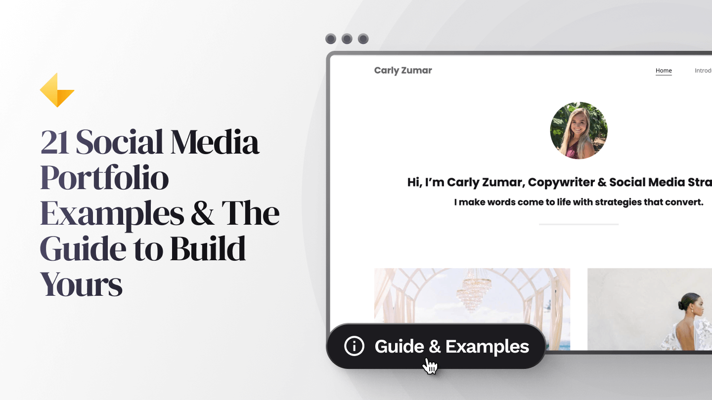 21 Social Media Portfolio Examples & The Guide to Build Yours