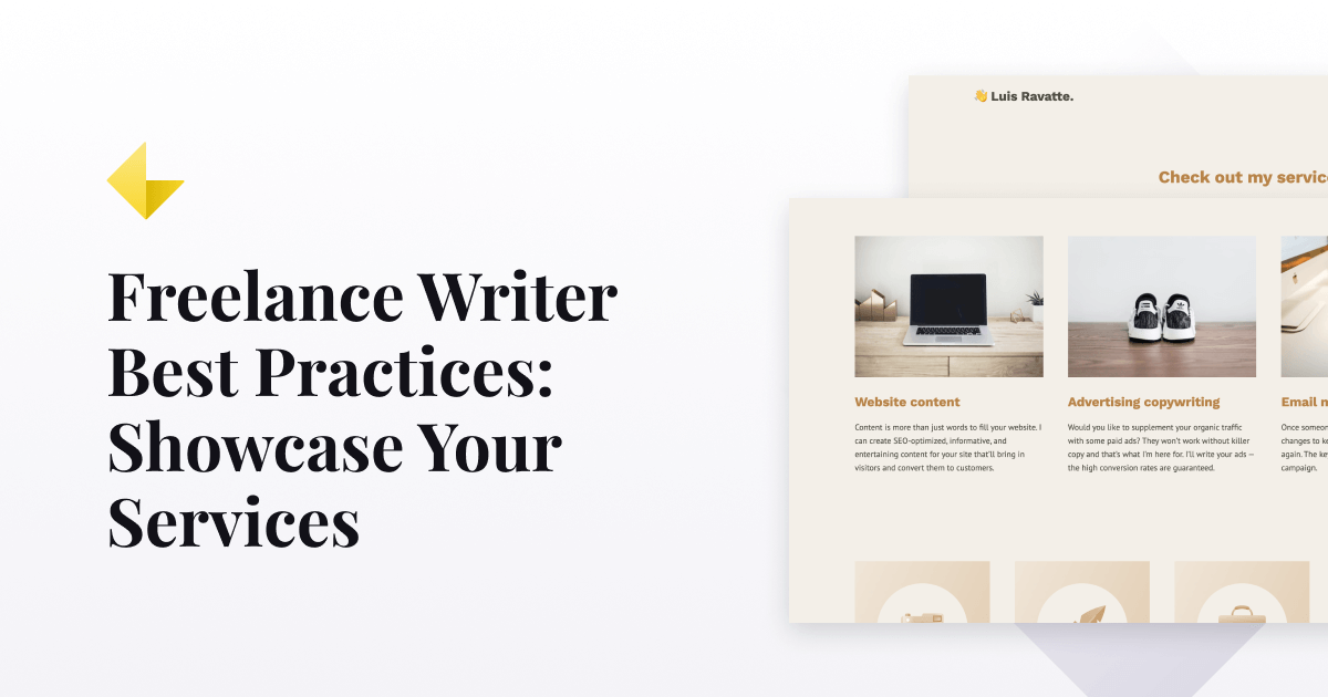 Freelance Writer Best Practices: Showcase Your Services