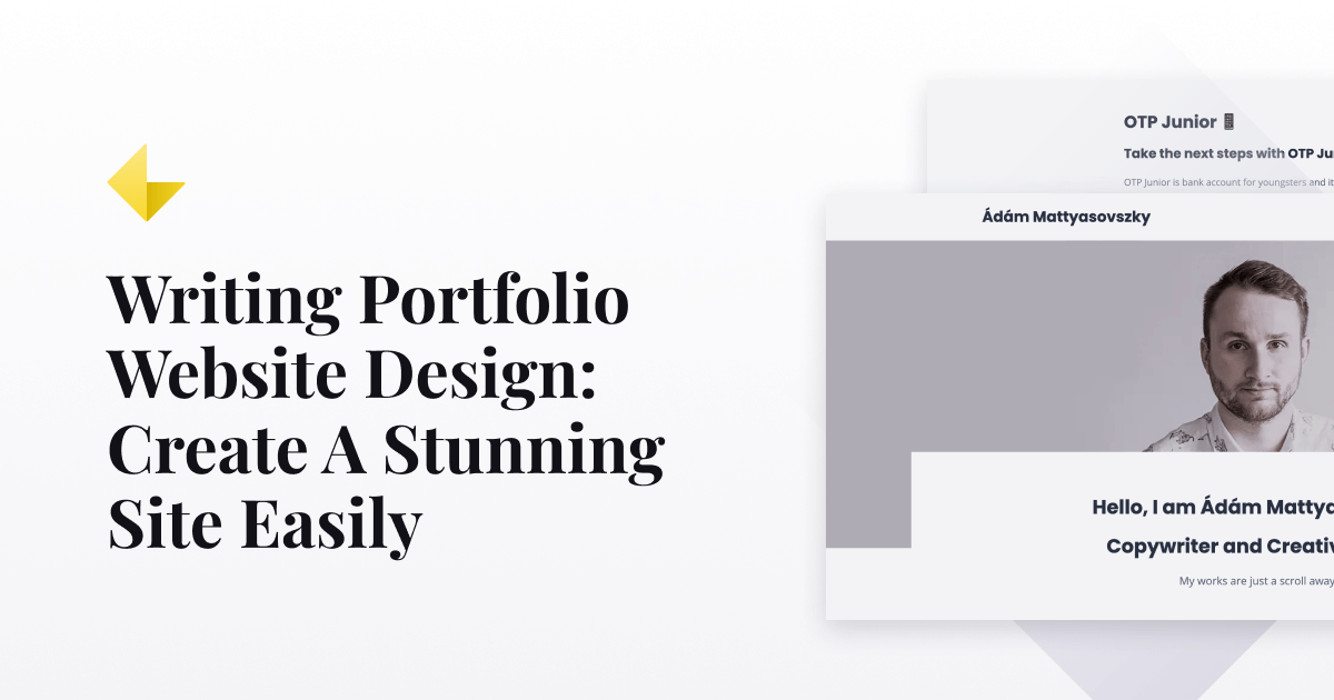 Writing Portfolio Website Design: How to Create A Stunning Site Easily