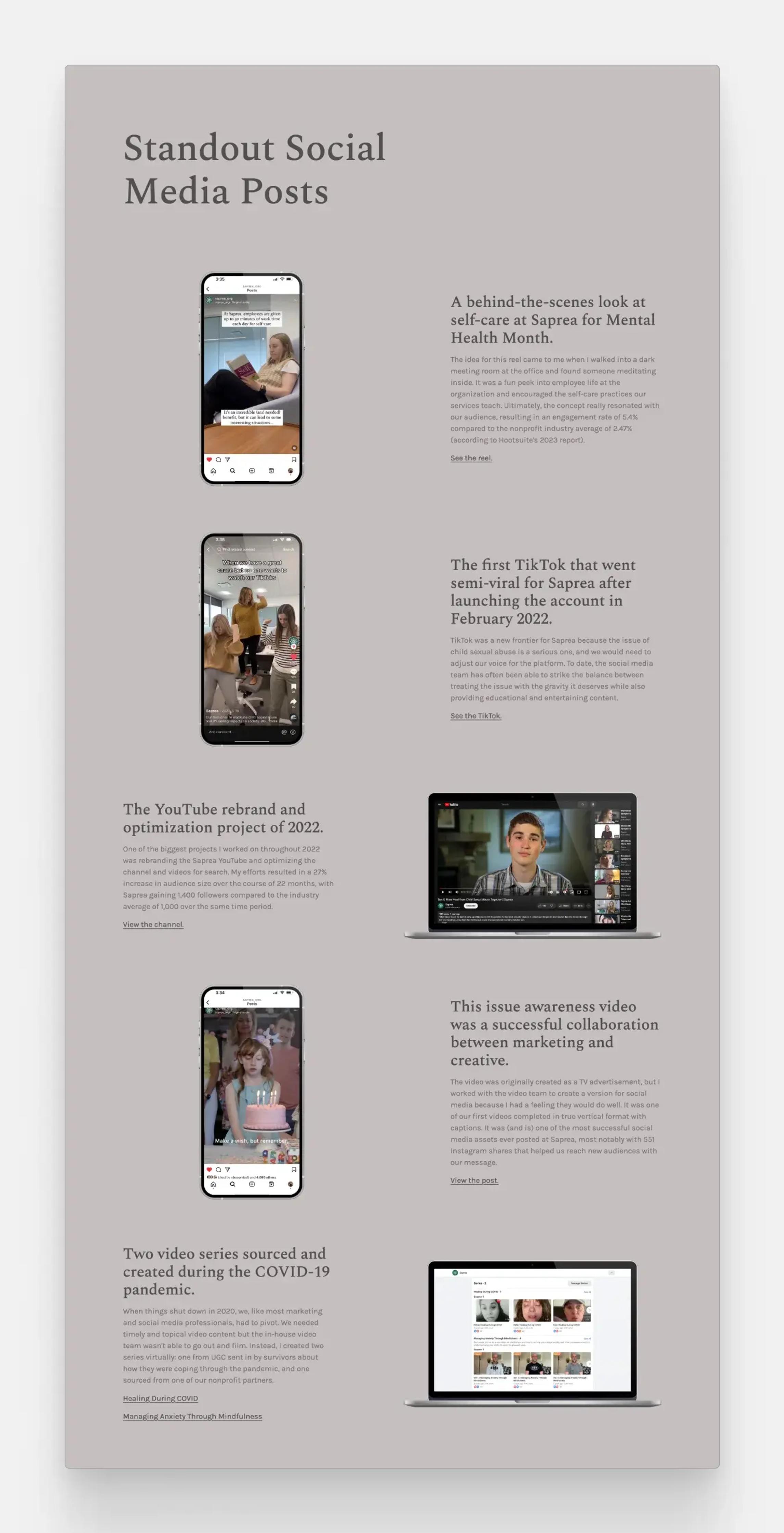 21 Social Media Portfolio Examples & The Guide to Build Yours