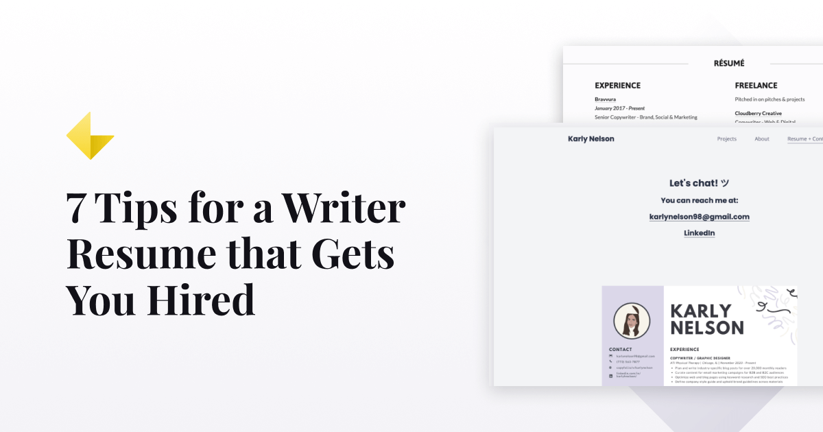 7 Tips for a Writer Resume that Gets You Hired