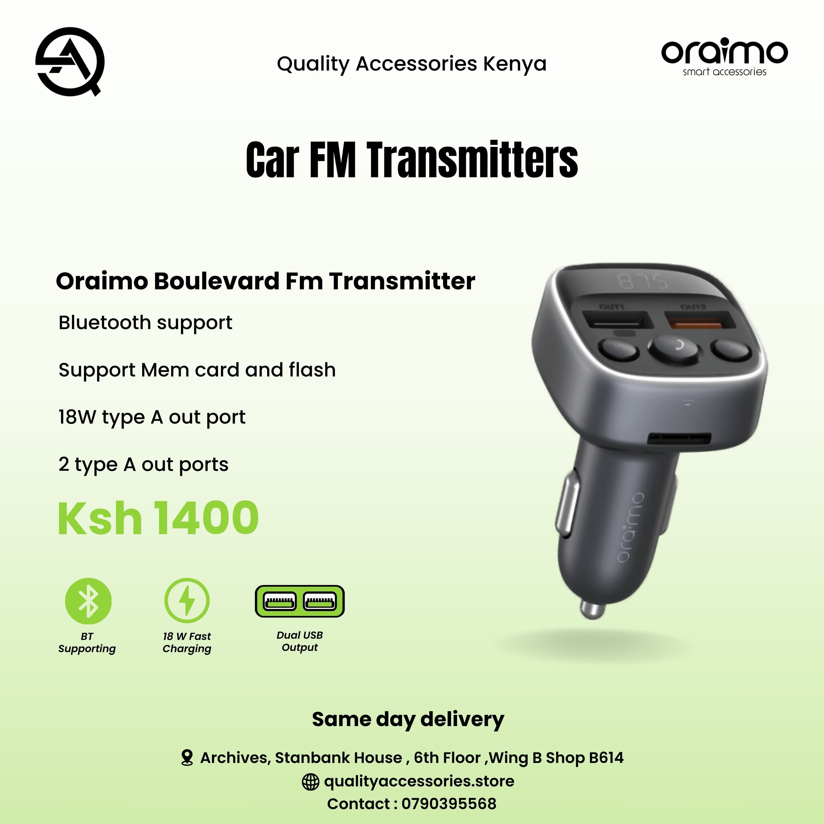 Oraimo Boulevard FM transmitter Oraimo Boulevard FM transmitter