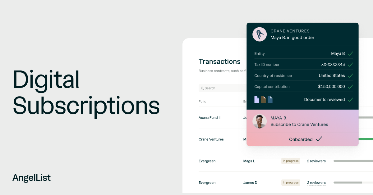 Digital Subscriptions | AngelList