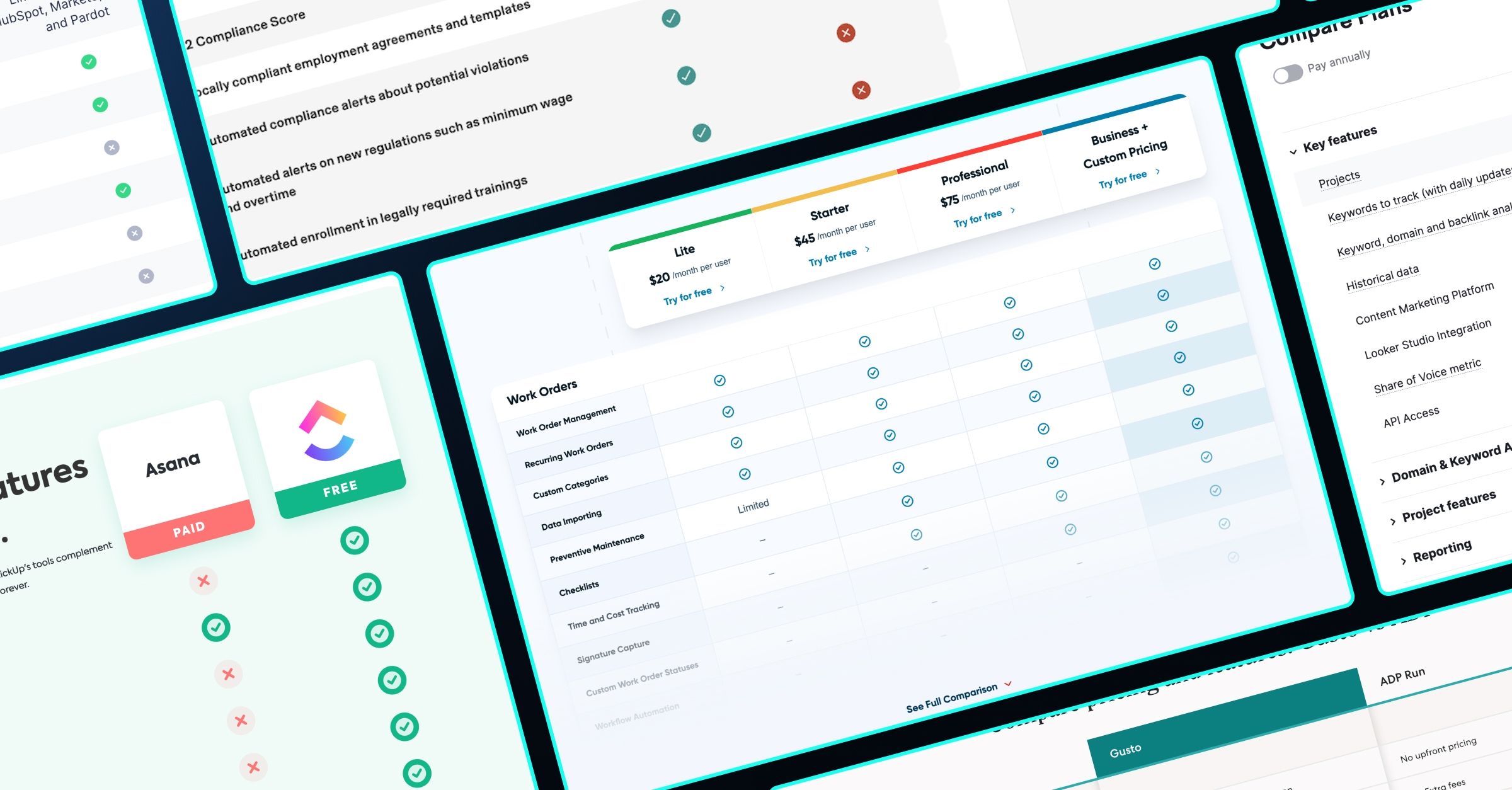 12 Product And Feature Comparison Table Design Examples