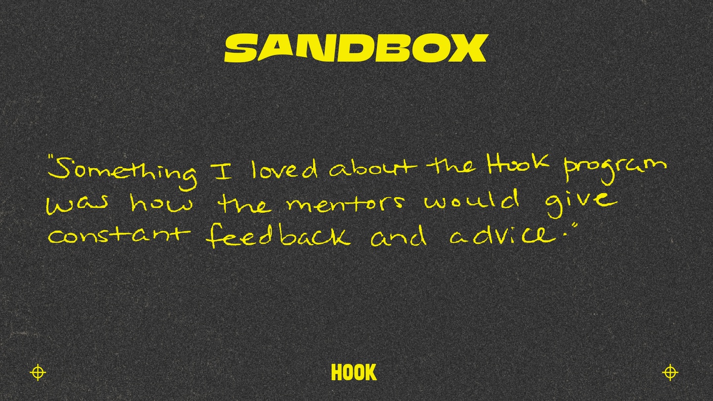 Mentoring Fearless Creativity: Sandbox x Hamilton High School — Hook
