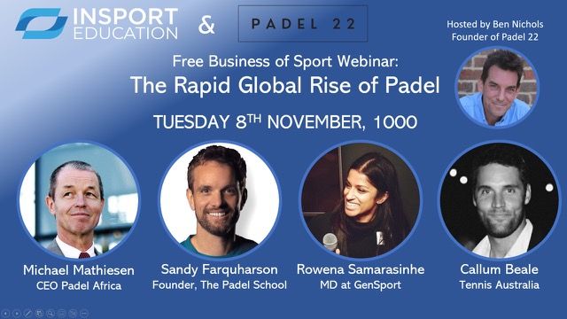 Padel Africa News - We're joining the Rapid Global Rise of Padel webinar