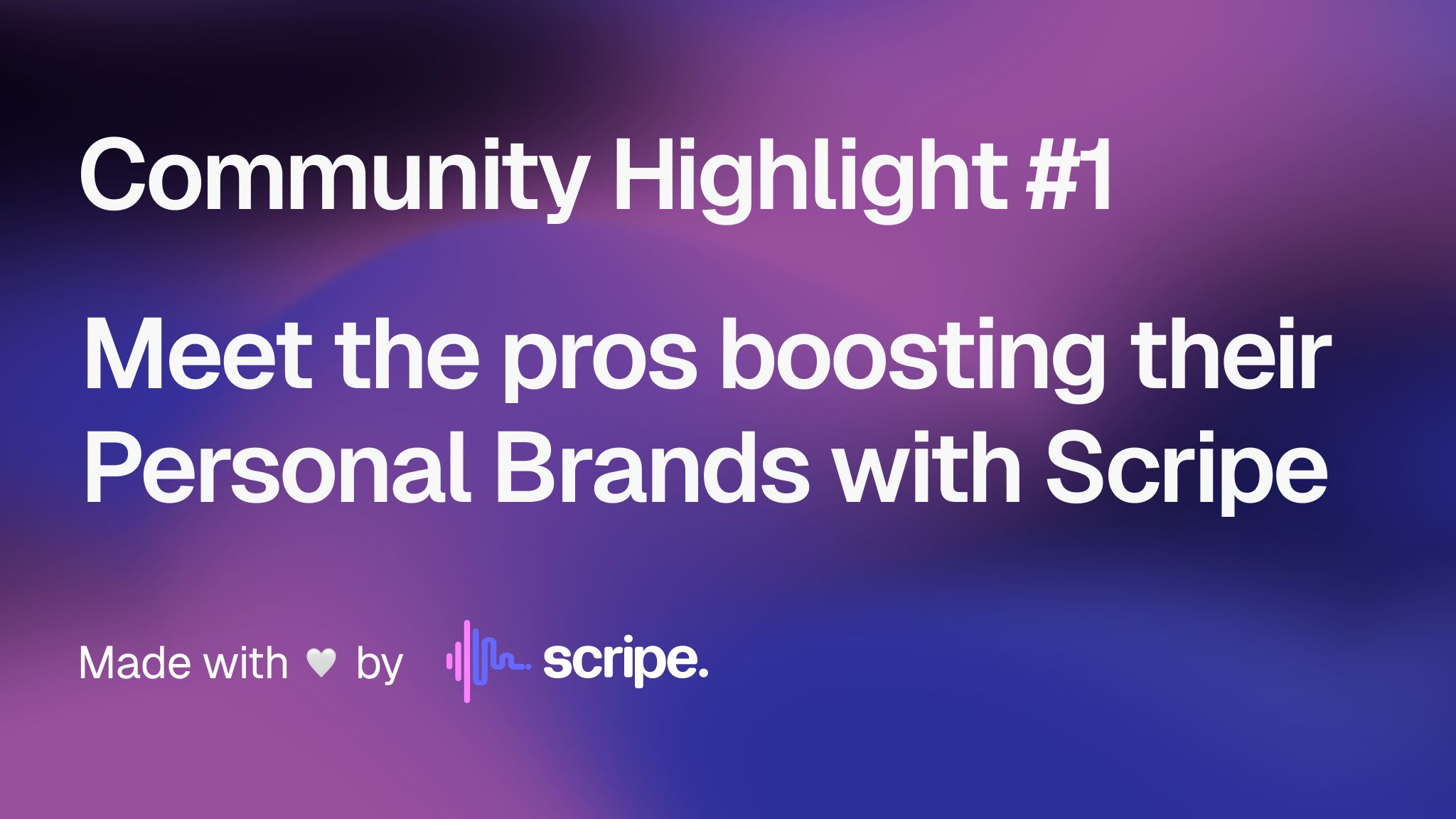 Community Highlight #1: Meet the Professionals who are Boosting their ...