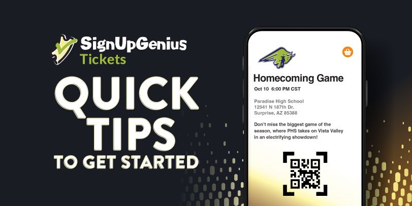 Quick Tips to Get Started with SignUpGenius Tickets