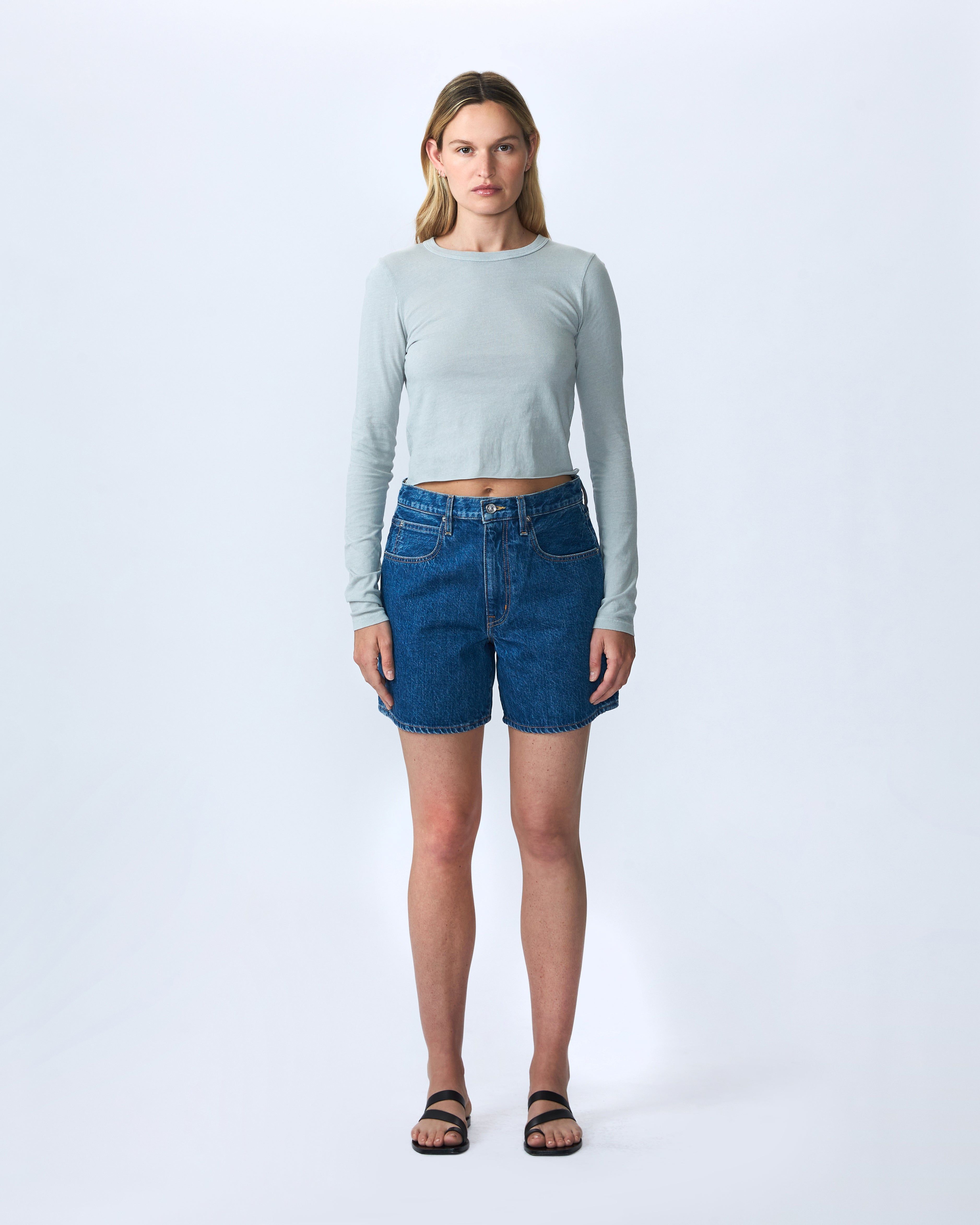 Walker Short | Sweet Memory | Rigid Denim Short | SLVRLAKE