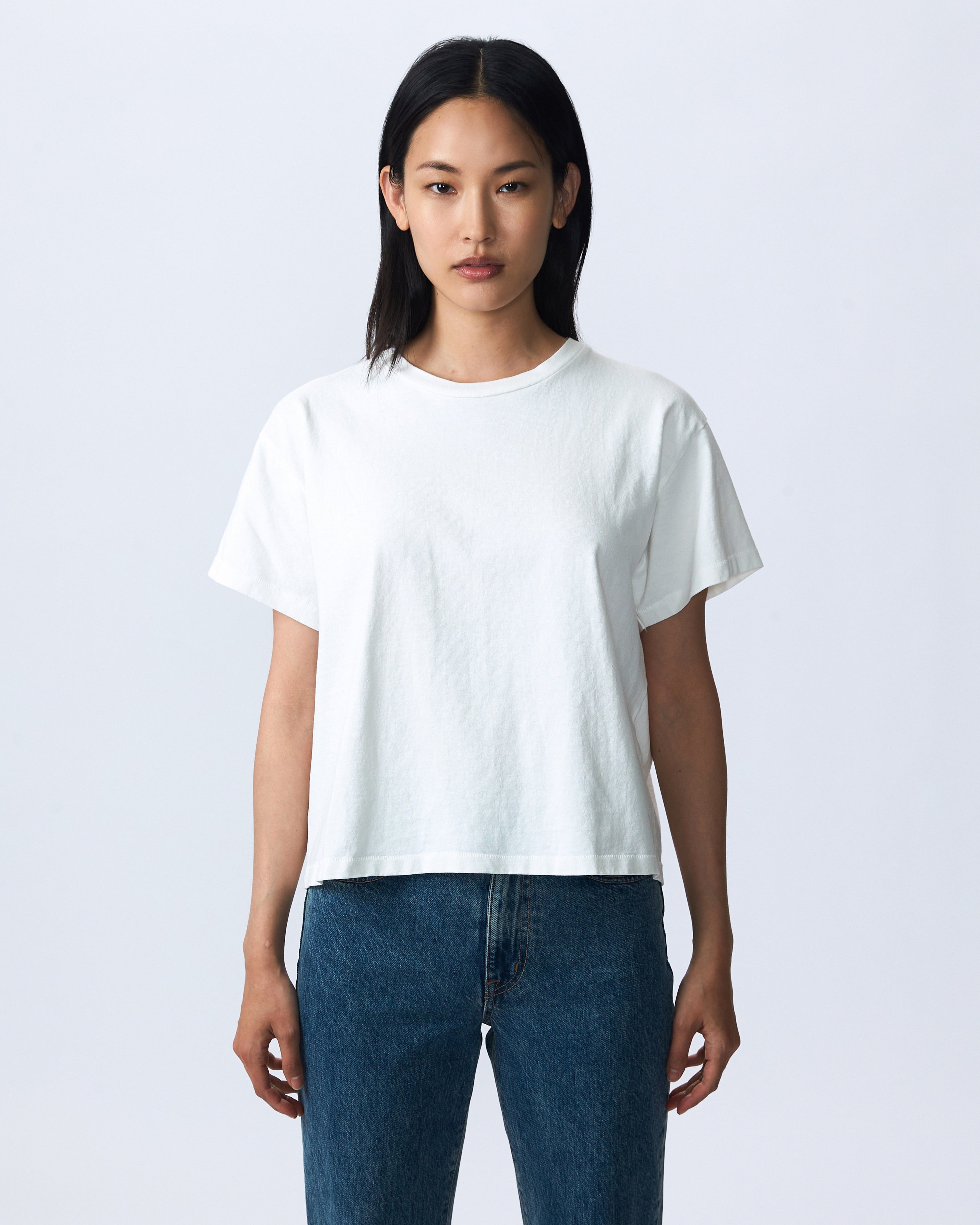 Square Tee | Natural White | SLVRLAKE