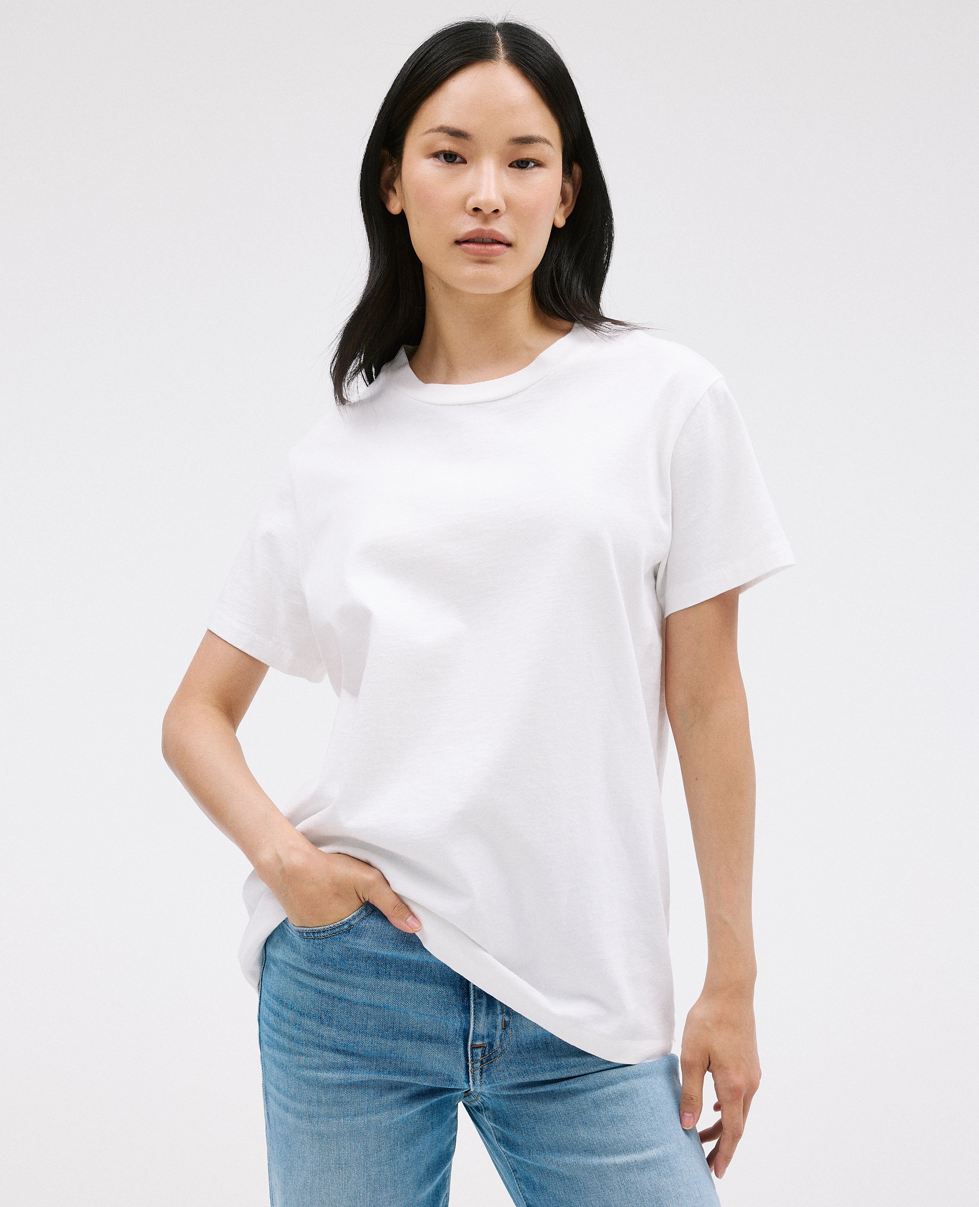 Structured Tee | Natural White | SLVRLAKE