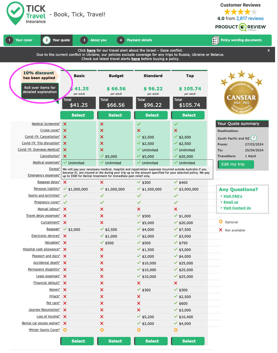 Tick Travel Insurance Promo Code - Verified 20%