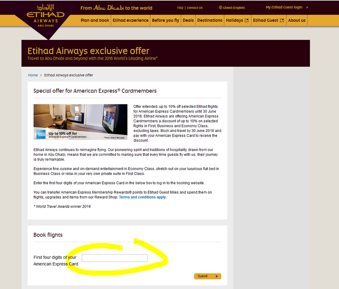 Etihad Airways Promo Code - 15% Discount On All Flights
