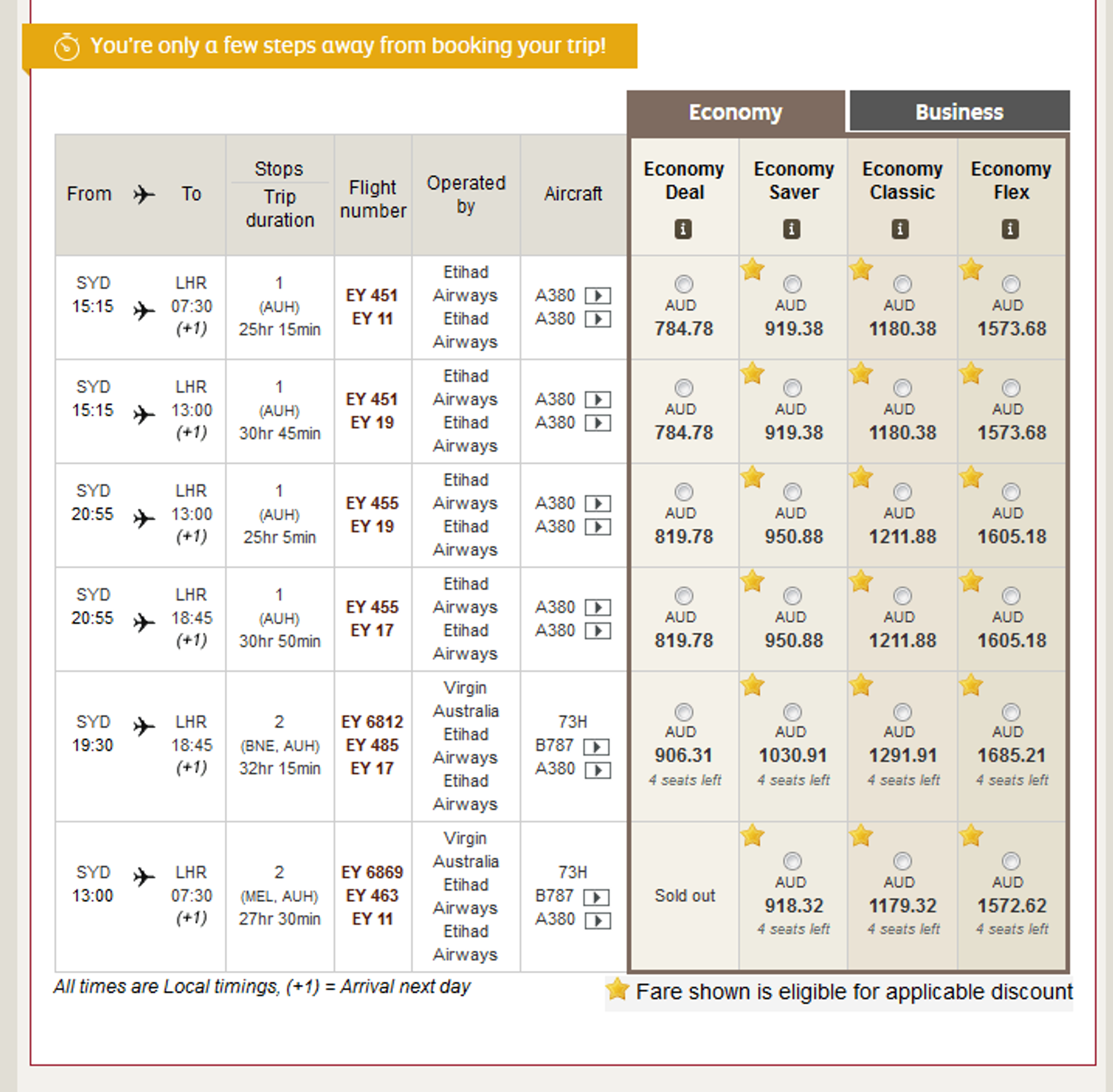 Etihad Airways Promo Code - 15% Discount On All Flights
