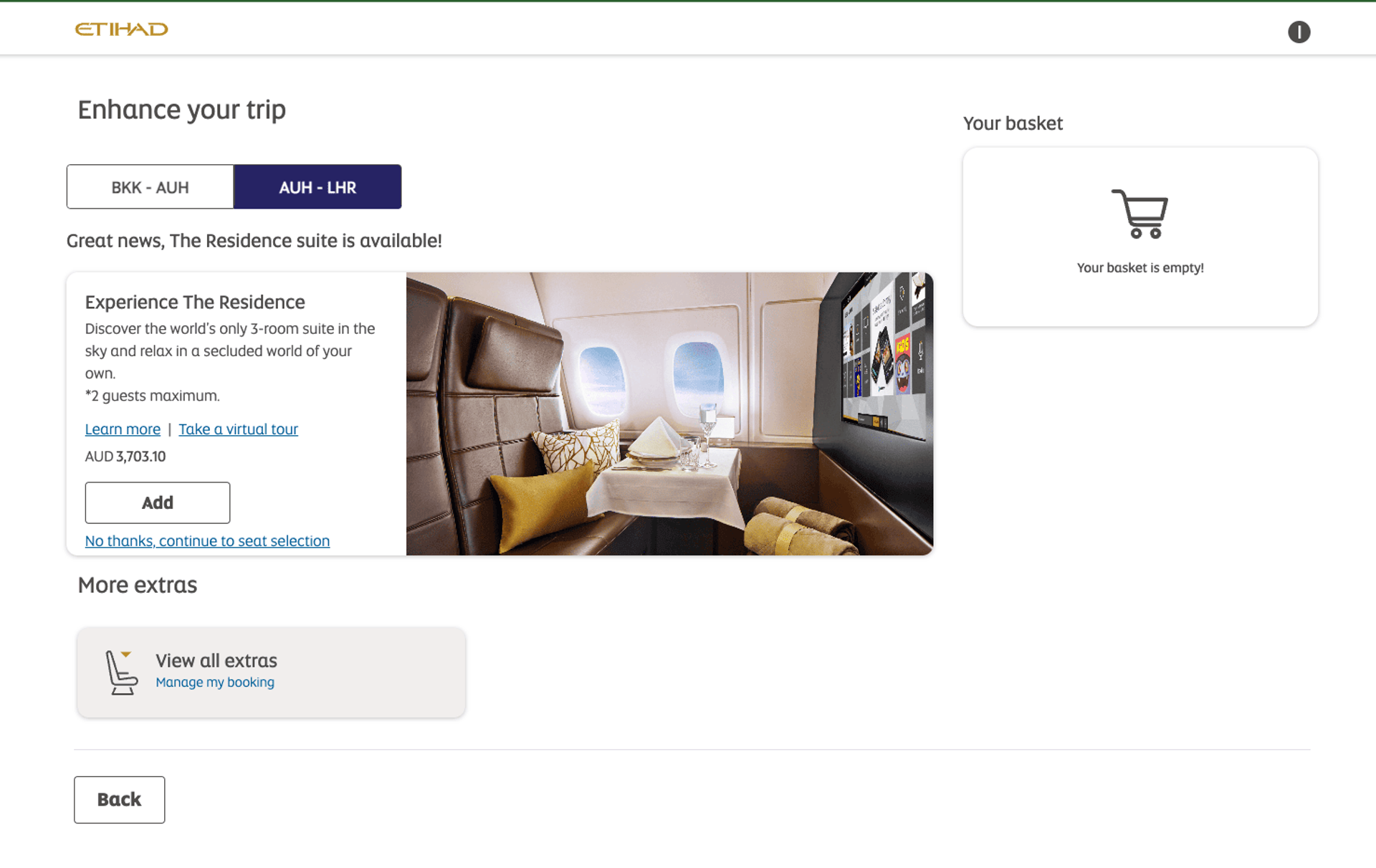 Etihad First Class Can Now Upgrade To The Residence