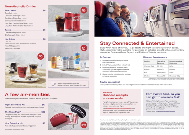 Virgin Australia's Exciting New Business & Economy Menus | Flight Hacks