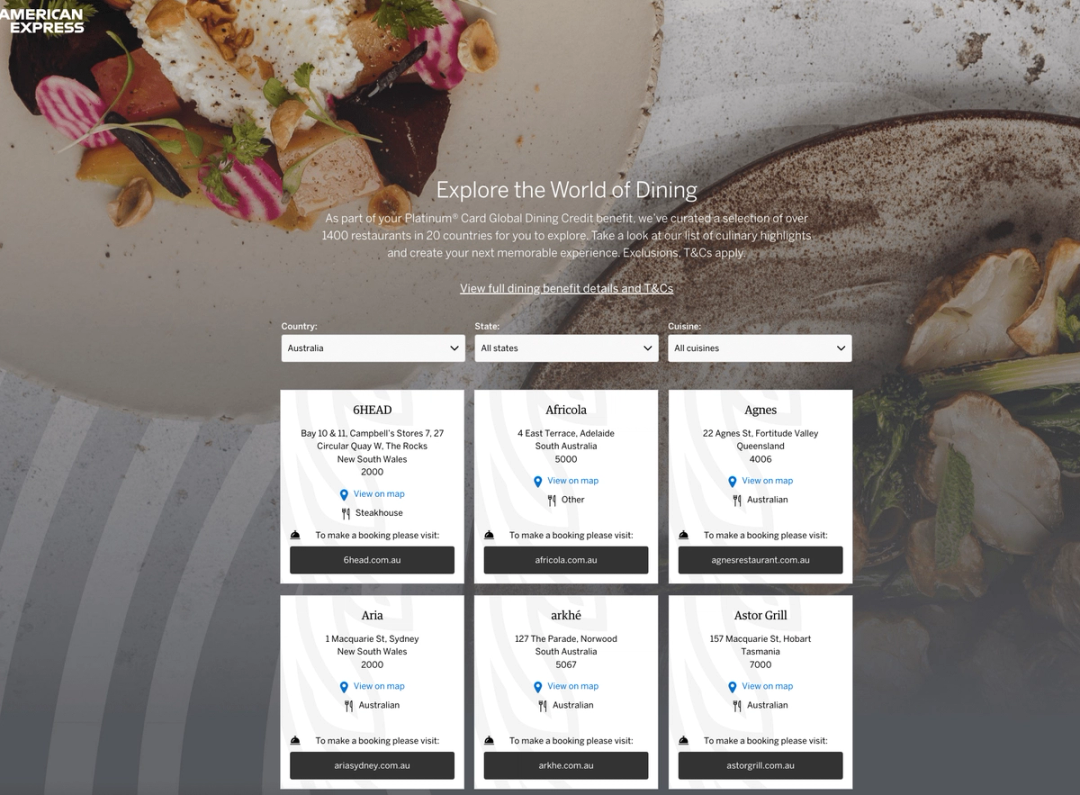 American Express Adds $400 Dining Credit