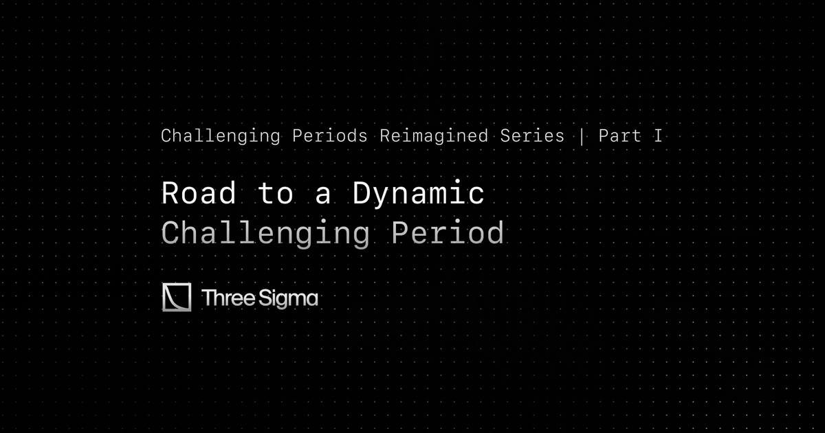 Challenging Periods Reimagined Series Part I - Road to a Dynamic ...