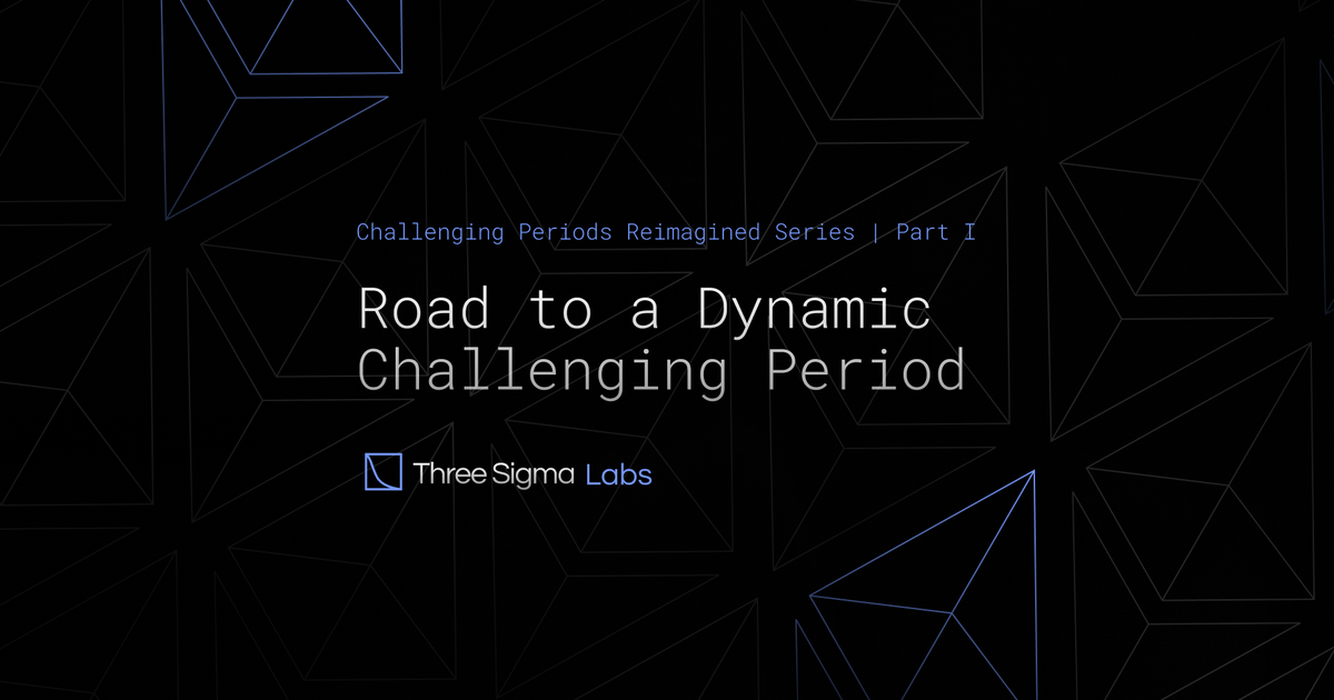 Road to a Dynamic Challenging Period | Three Sigma Blog