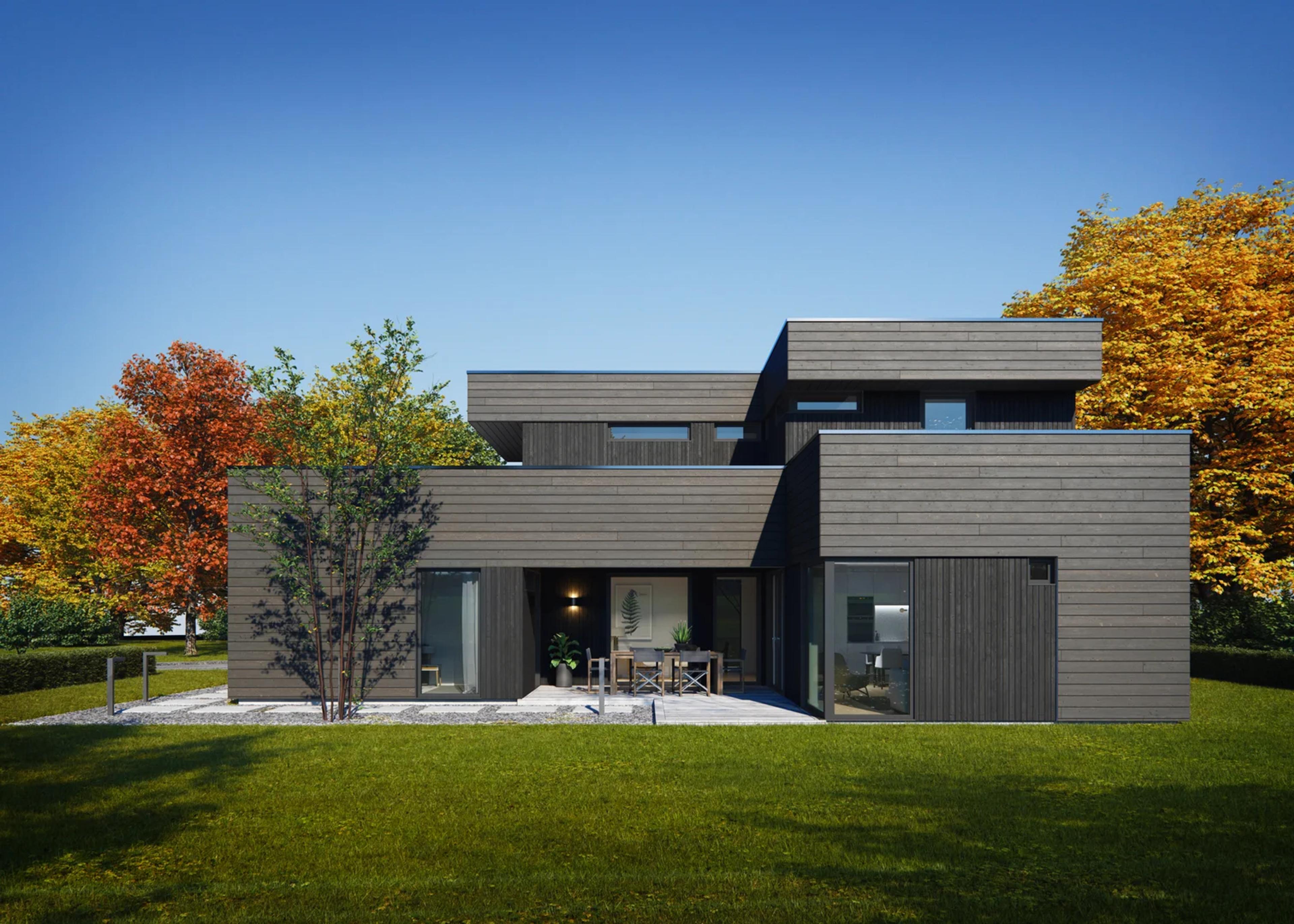 Lyngen moderne funkis atriumhus | Mesterhus