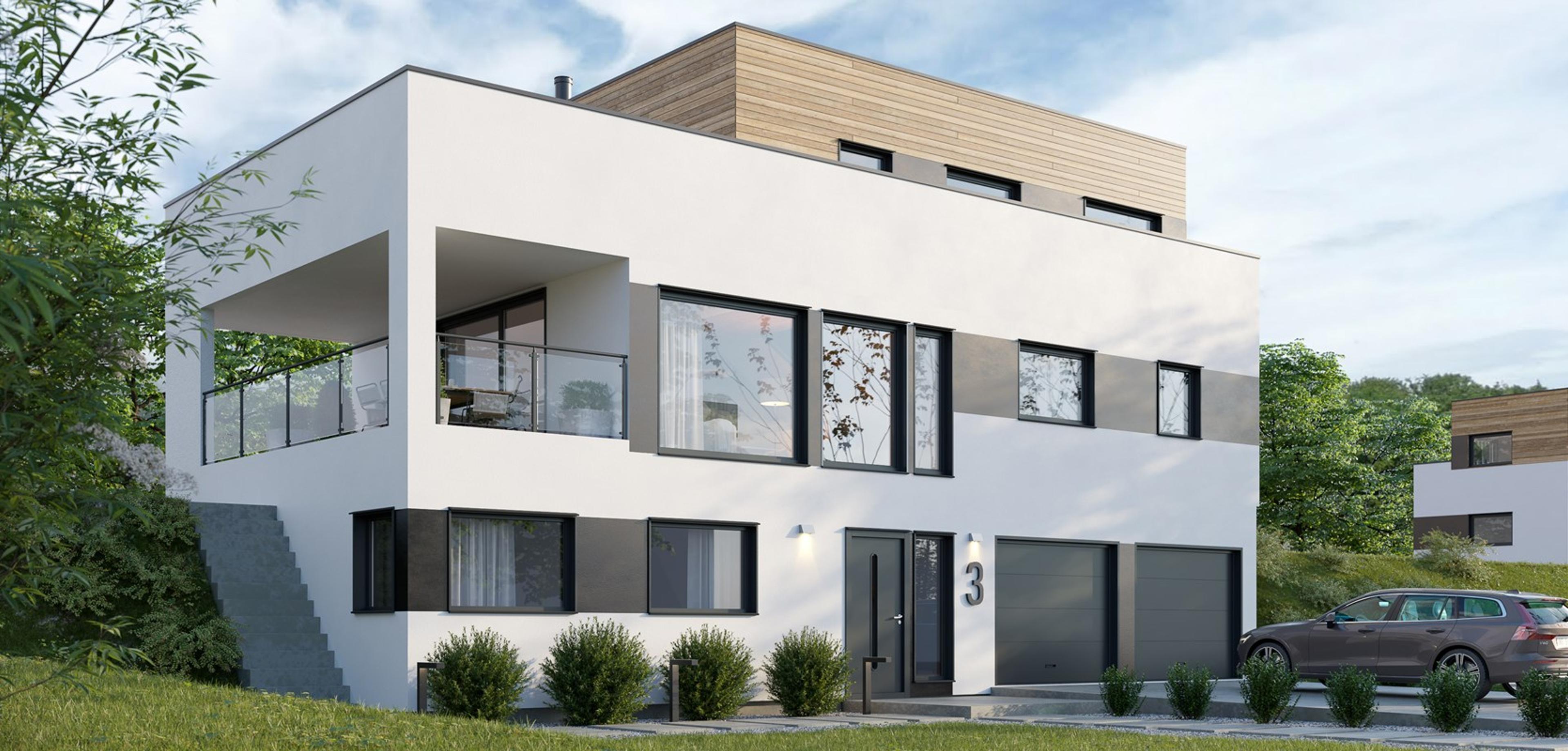 Skansen moderne hus for flat tomt | Mesterhus