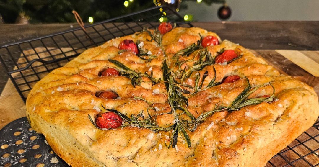 Focaccia til jul — MATpaaMiNUTTER