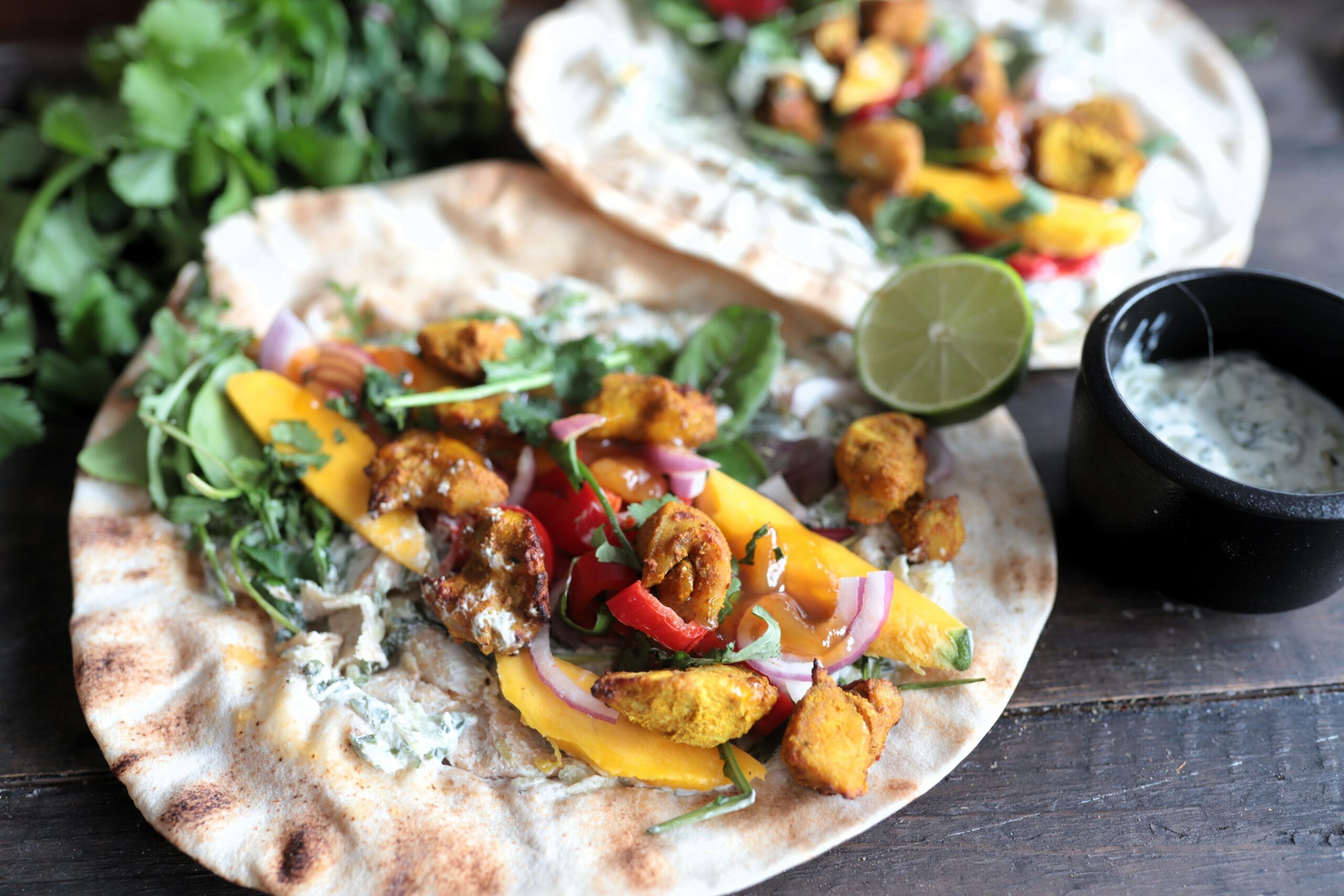 Slik lager du Butter Chicken wrap i aifryer — MATpaaMiNUTTER