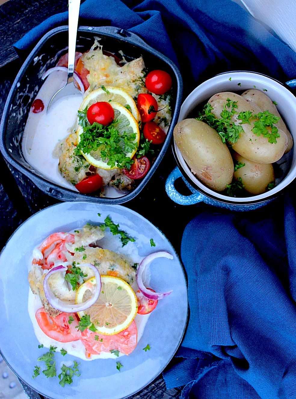 Gratinert fiskeform i Airfryer — MATpaaMiNUTTER