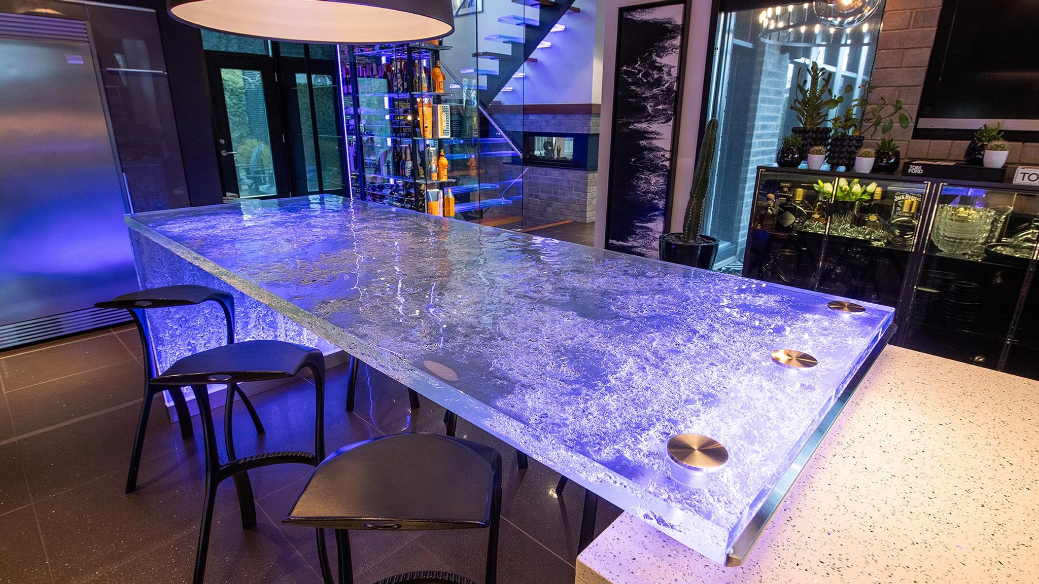Glass countertops, stair treads and custom designs