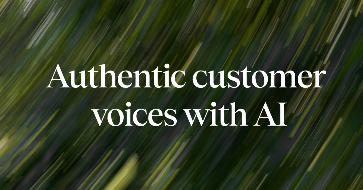 Capture authentic customer voices from the web with AI · Alexander Hipp