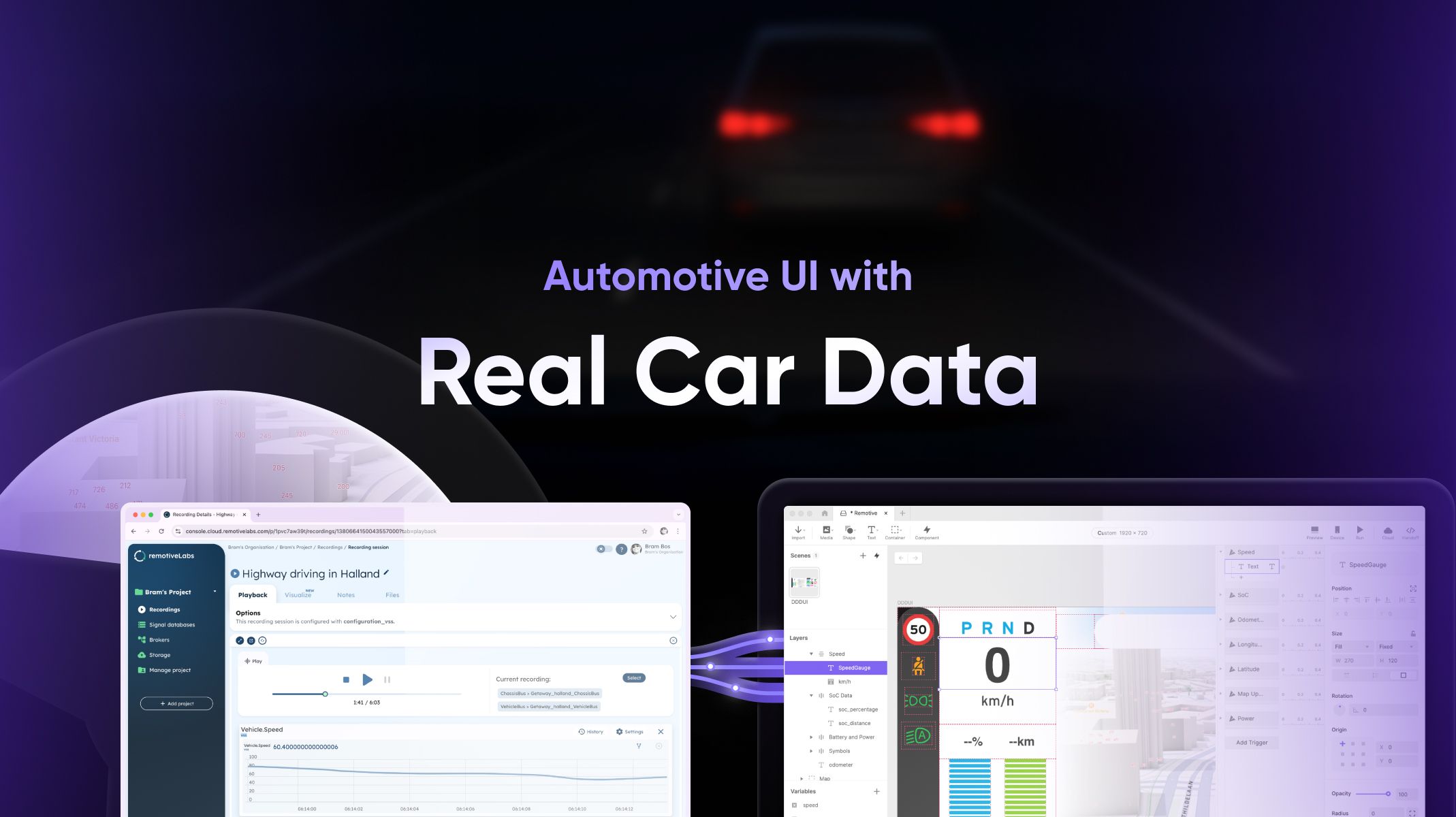 Automotive UI Prototyping with Real Car Data