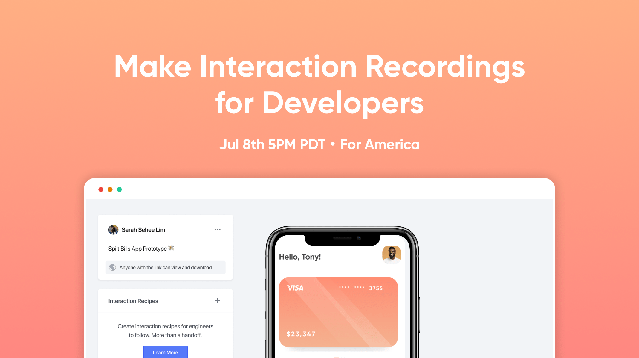 Interaction Recordings - Workshop for Developers | ProtoPie